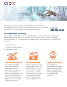 Ciox Healthcare Risk Adjustment & Chase Intelligence | Ciox